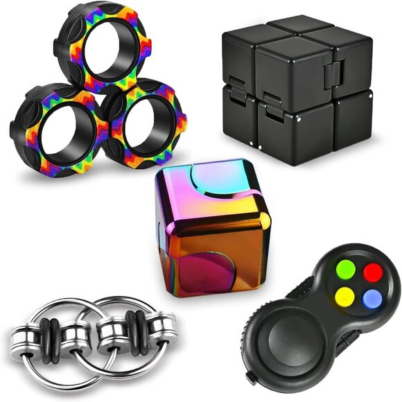 Other | 5 Pcs Fidget Toys Adults Set Edc Cool Desk Gadgets Office ...